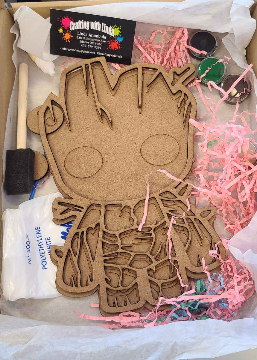 Painting Kit 12" Groot – Crafting With Linda